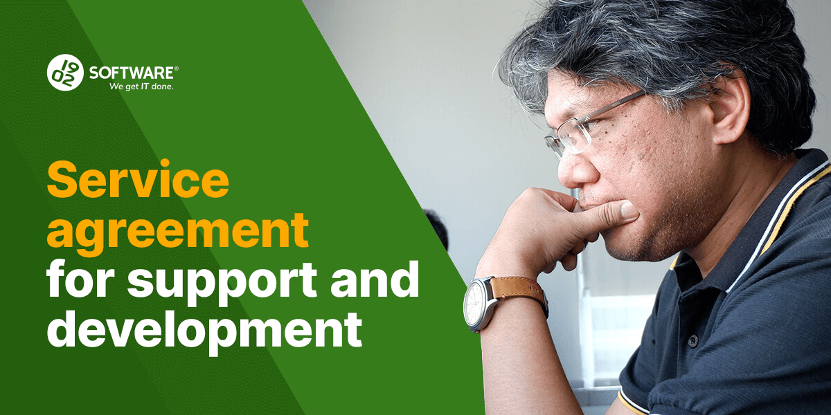 Service agreement for support and development